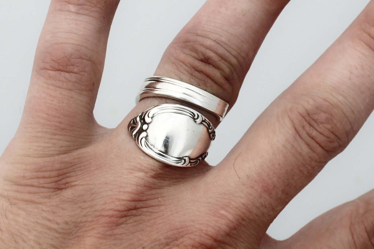 Victorian Rose Spoon Ring 1954 - Etsy