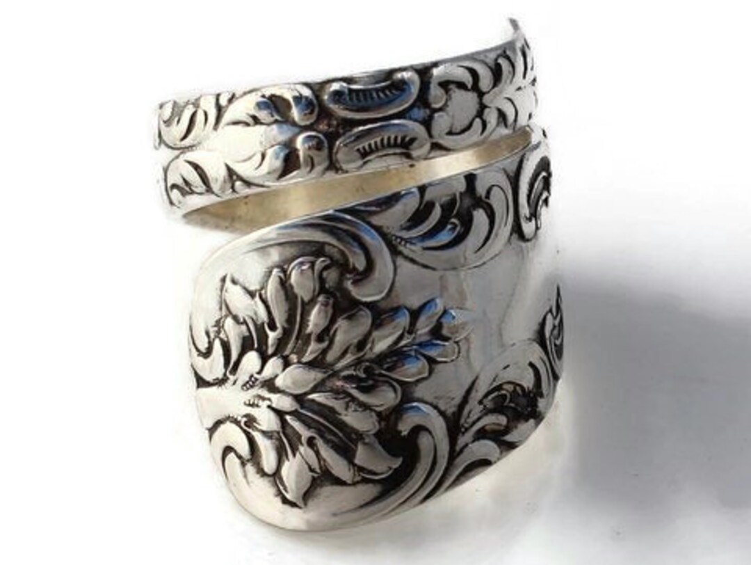 Wrapped Antique Spoon Ring A Pattern Named Two - Etsy
