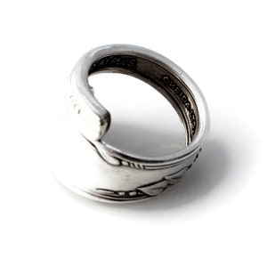 Art Deco Heather Spoon Ring Clean and Smooth Lines - Etsy