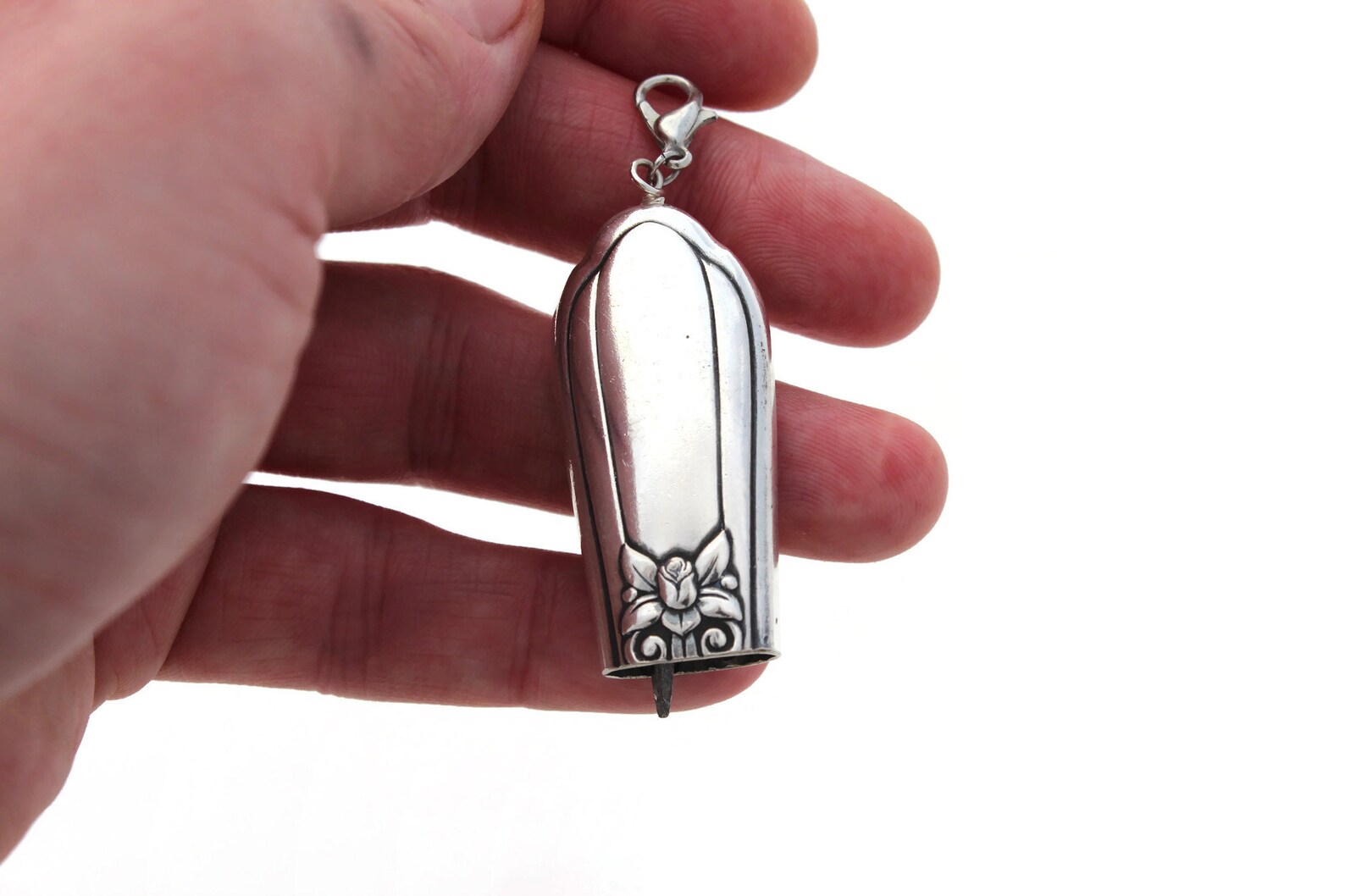 Silver Bell Holiday Ornament Christmas Ornament Beautiful Bell - Etsy