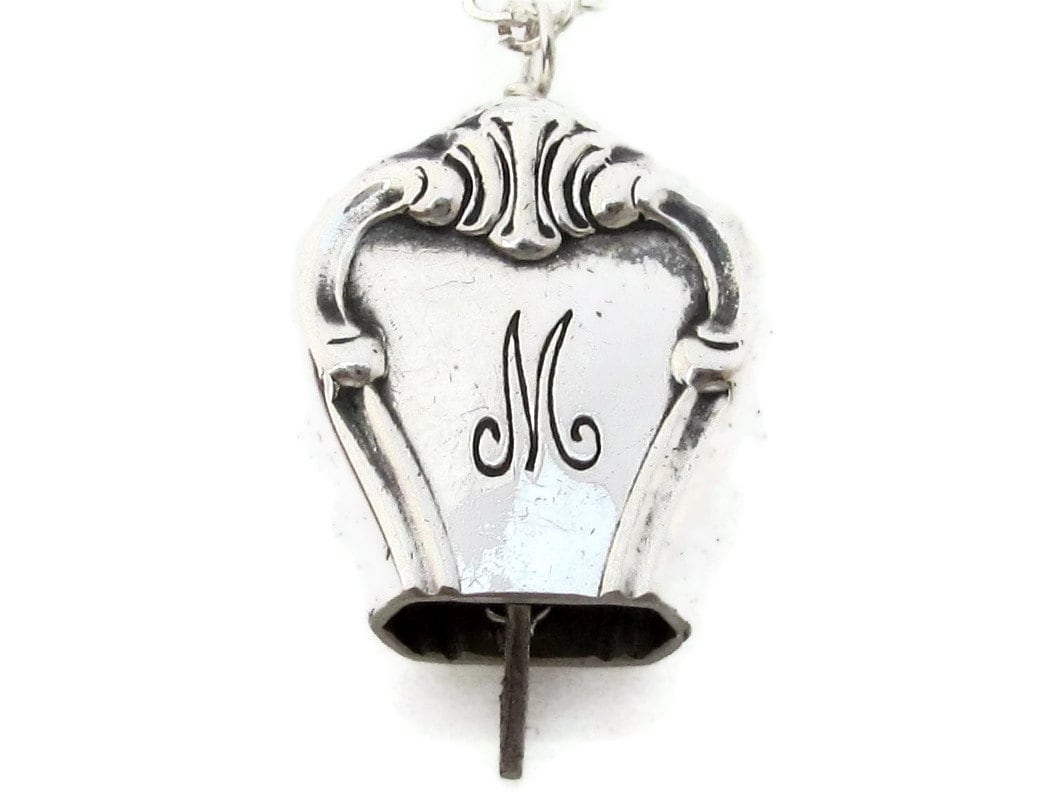 Fairy Bell Necklace With M Monogram Signature 1950 - Etsy