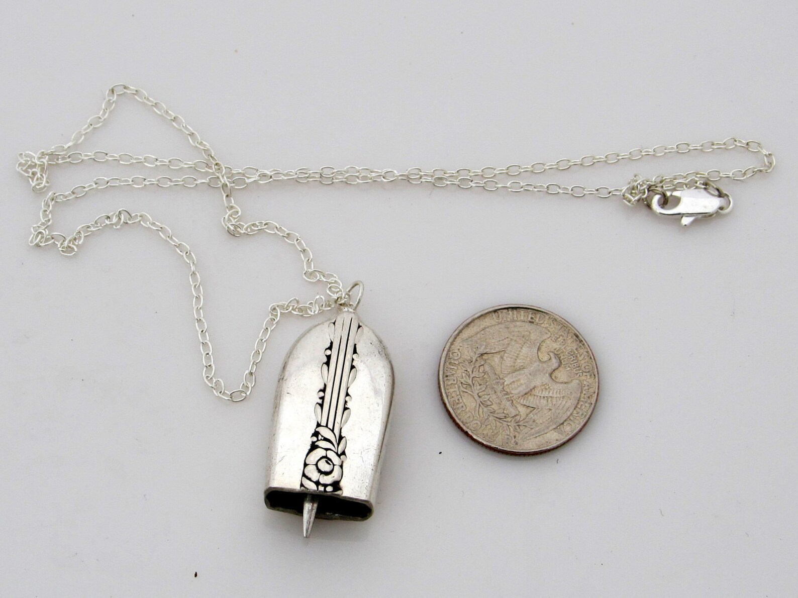Fairy Bell Necklace Royal Rose Silverware Jewelry - Etsy
