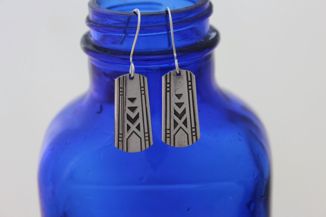 Friendship Art Deco Earrings Silver Earrings 1932 Silverware Jewelry - Etsy