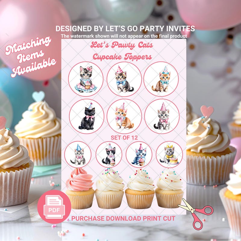 Cat Kitten Cake Topper - Etsy