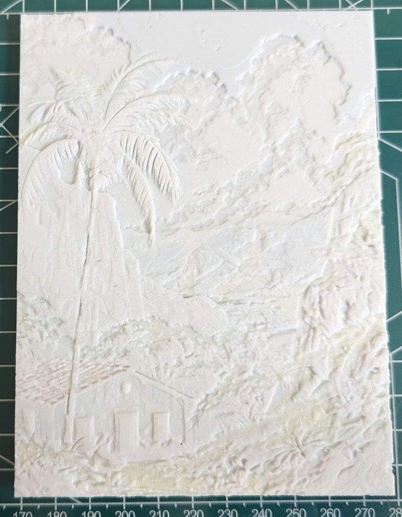 Handcrafted Lithophane Art: Mountain House Scene - Etsy