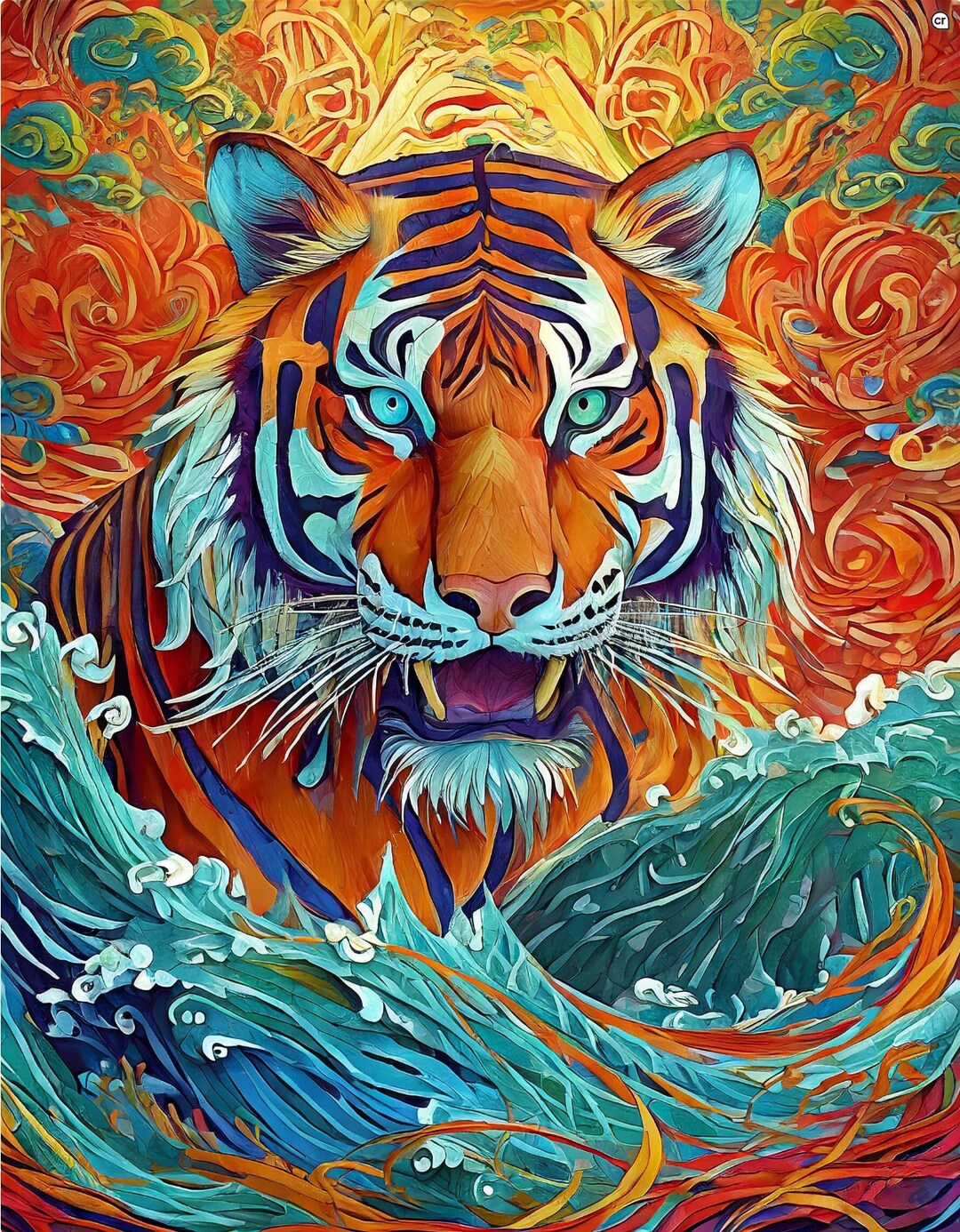 Lithophane Tiger Portrait - Unique 3D Printed Lithophane Art - Etsy