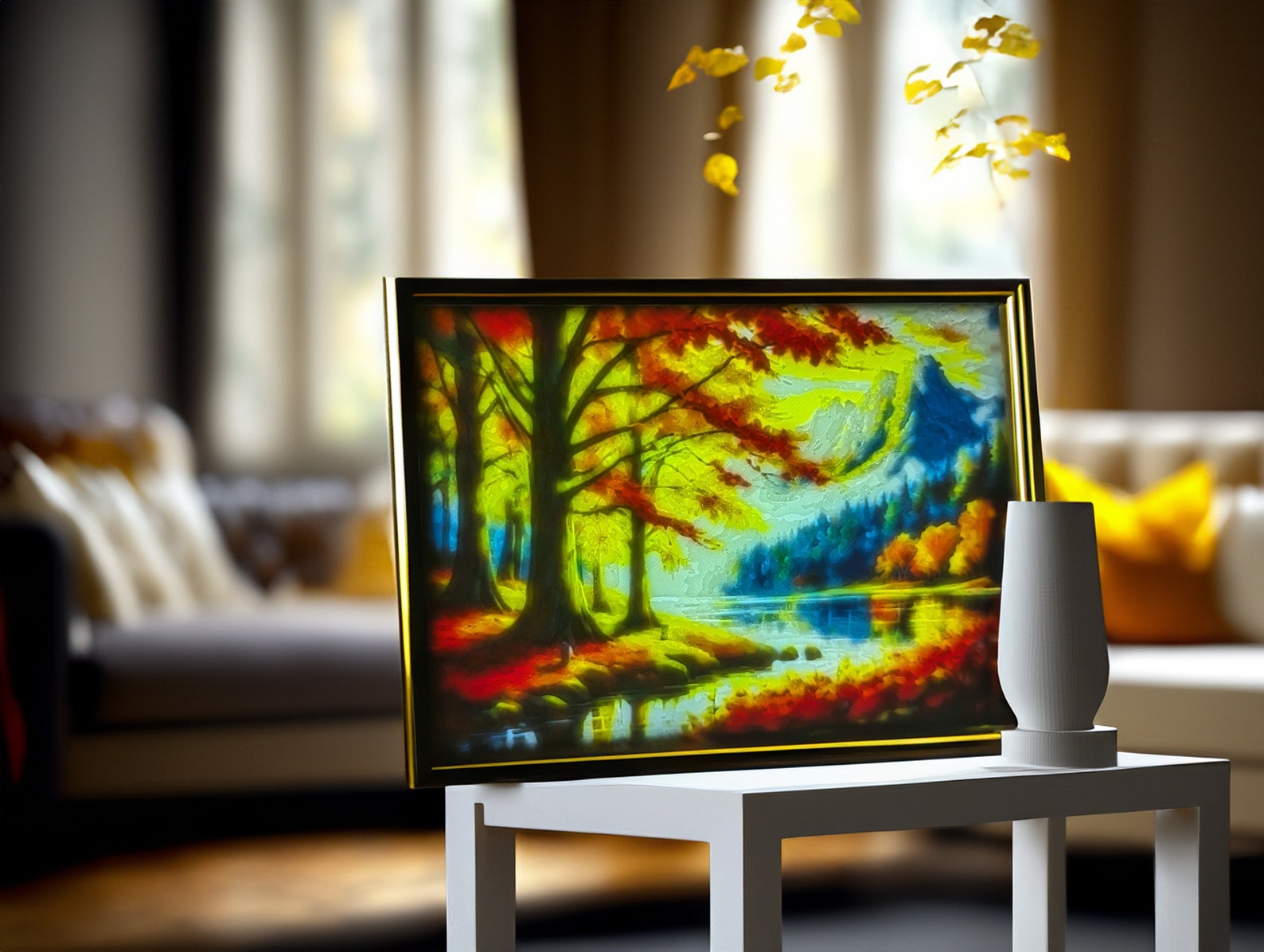 Enchanting Lithophane Art: Autumn Forest - Etsy