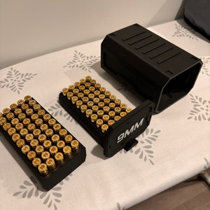 9mm Ammo Box 100 Rounds - Etsy