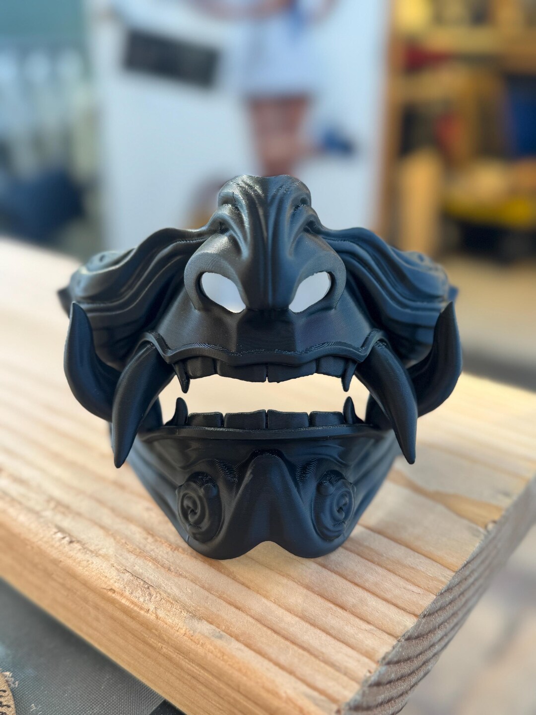 Samuri Mask 3D Printed Oni Mask - Etsy