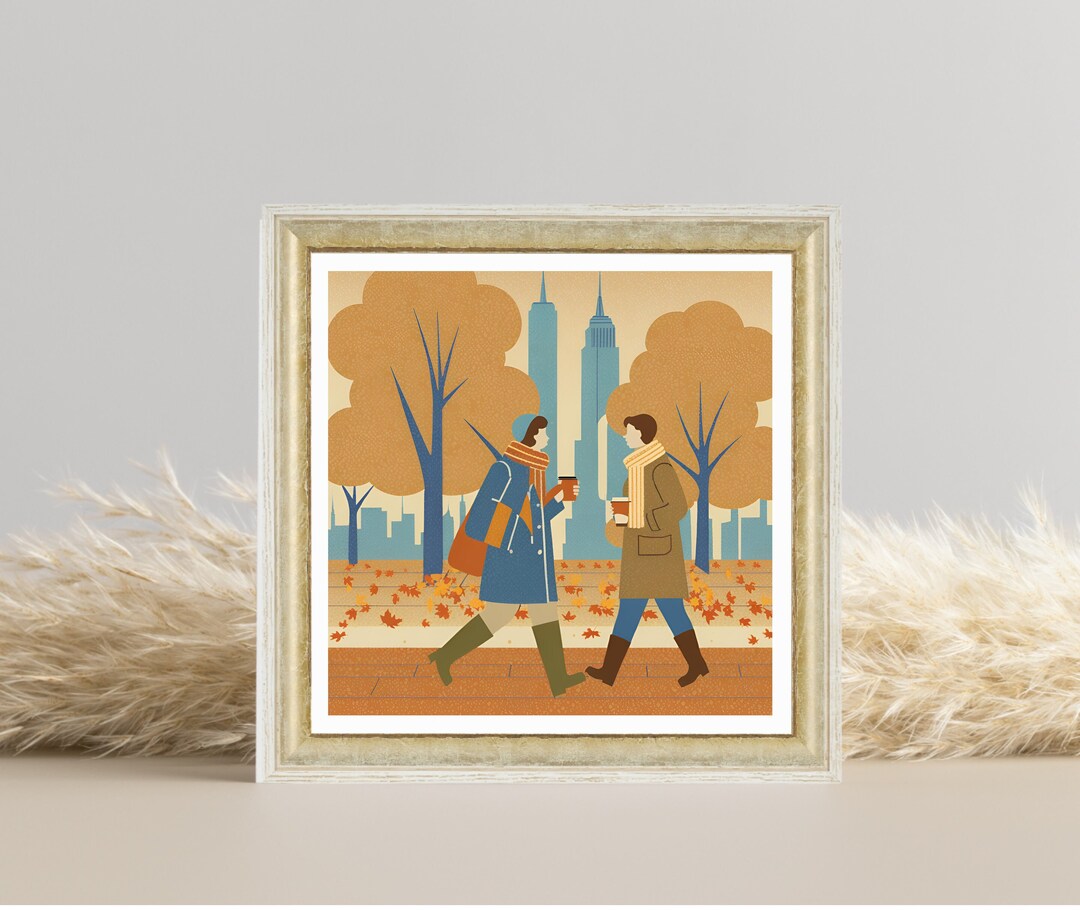 Strangers Passing in the Park, Printable Art, Digital Download ...