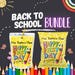 Back to School Chip Bag Labels, Printable and Customizable, School ...