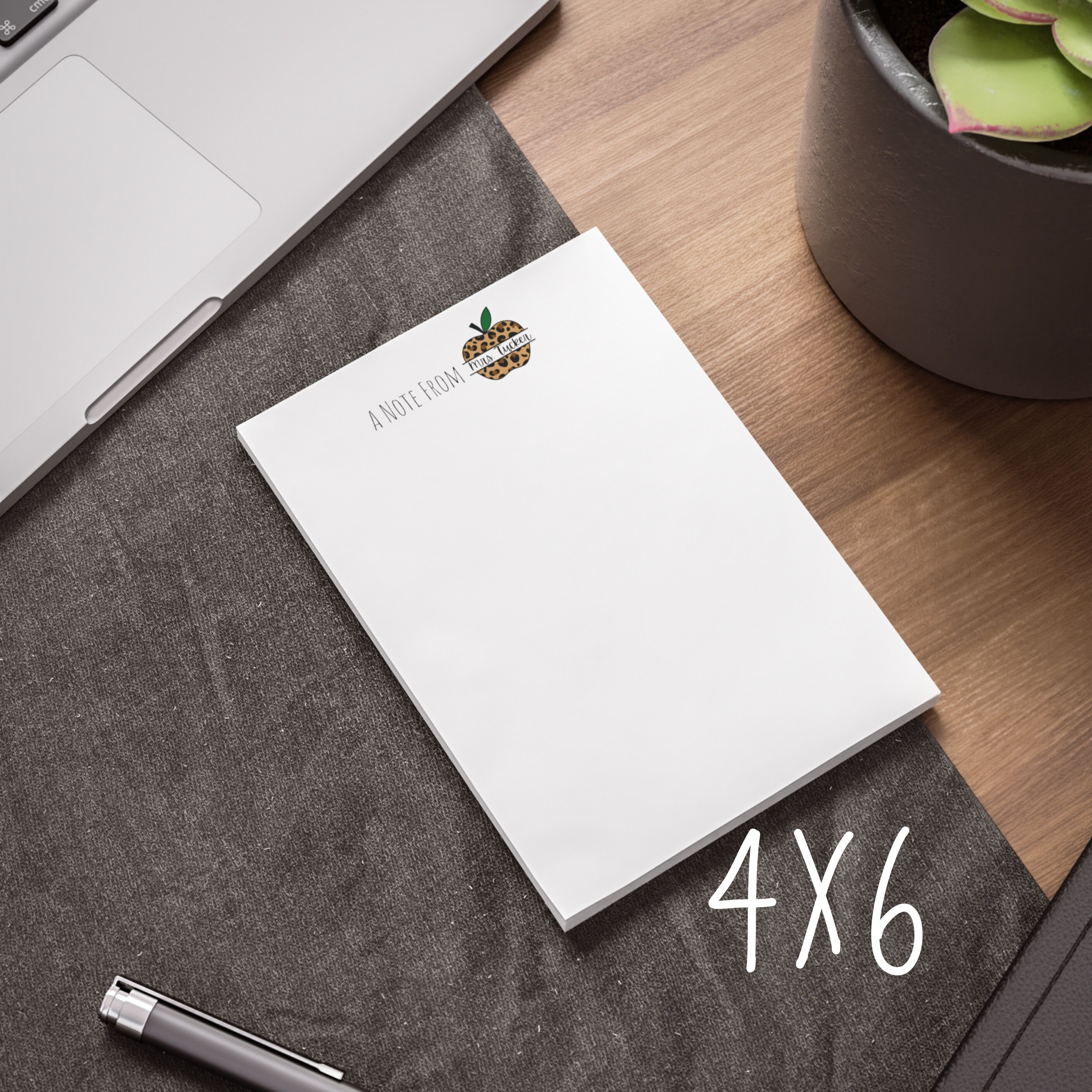 Personalized Teacher Sticky Notes Custom Note Pads, Teacher Gift ...