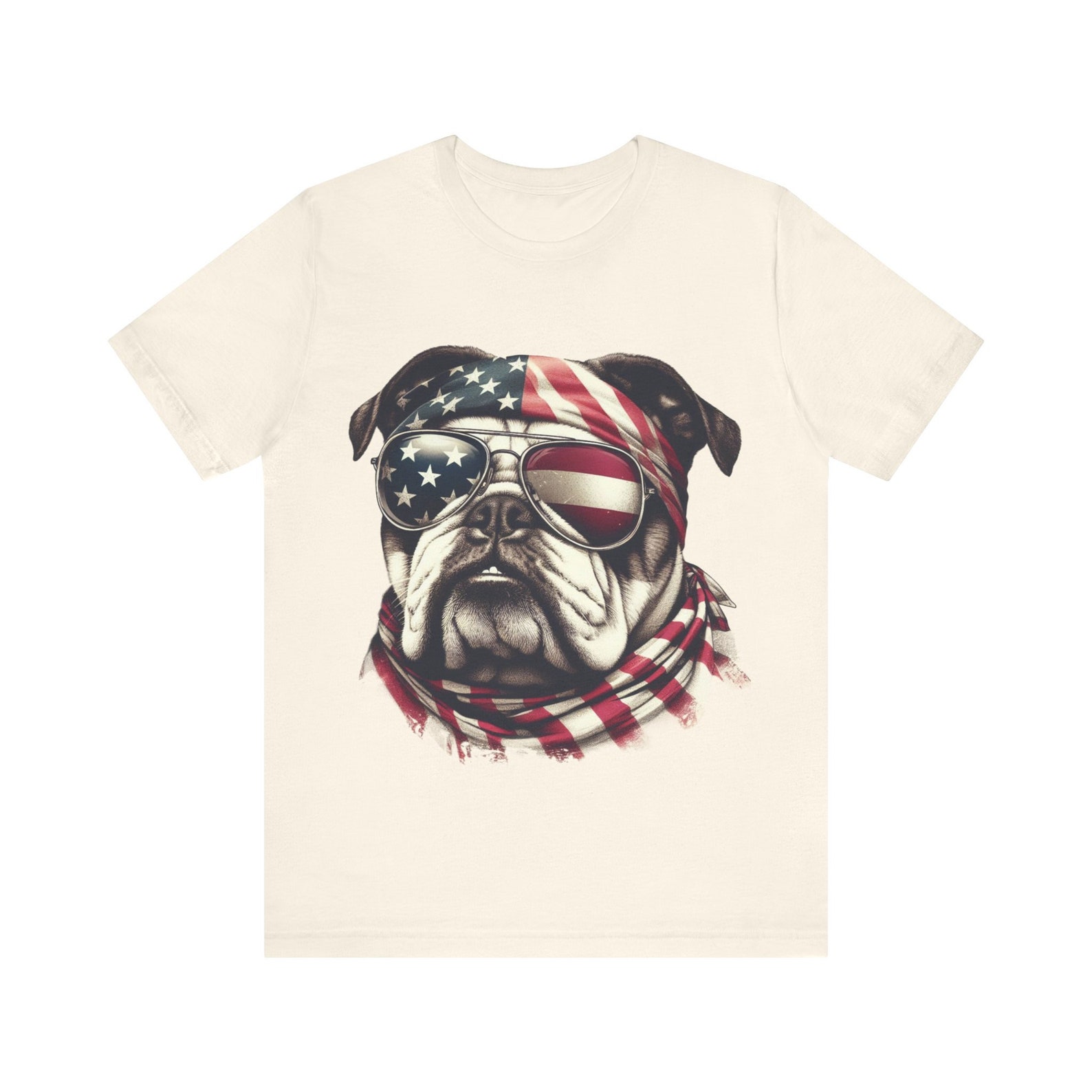 Patriotic 4th of July English Bulldog T-shirt Celebrate Independence ...