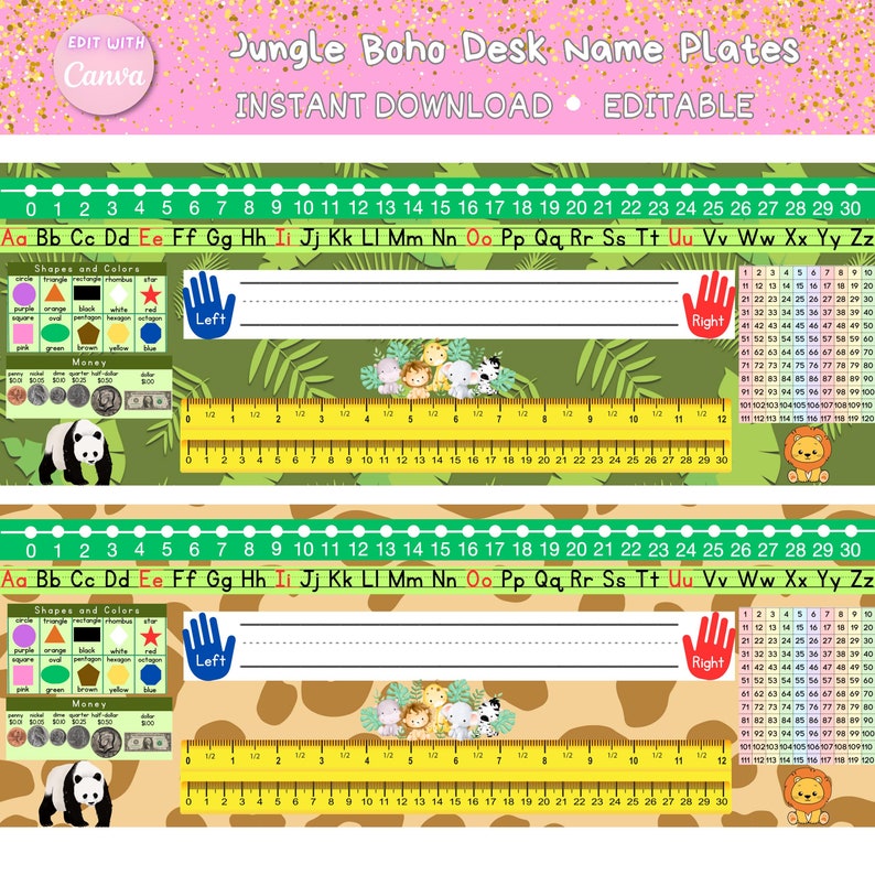 Student Desk Name Tag Printable, Desk Decoration Classroom Desk ...