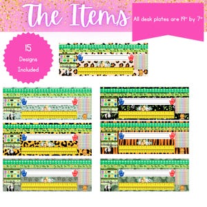 Student Desk Name Tag Printable, Desk Decoration Classroom Desk ...