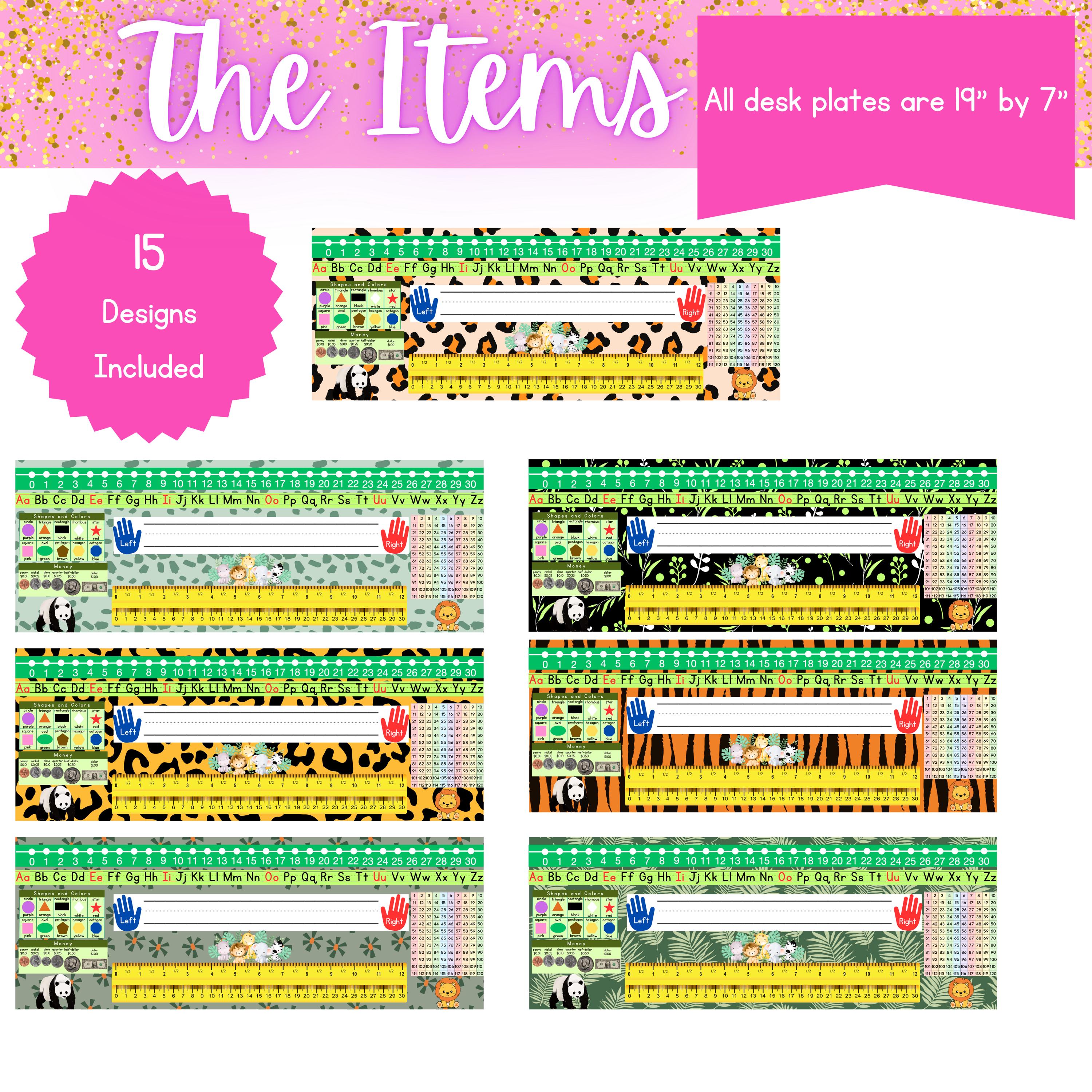 Student Desk Name Tag Printable, Desk Decoration Classroom Desk ...