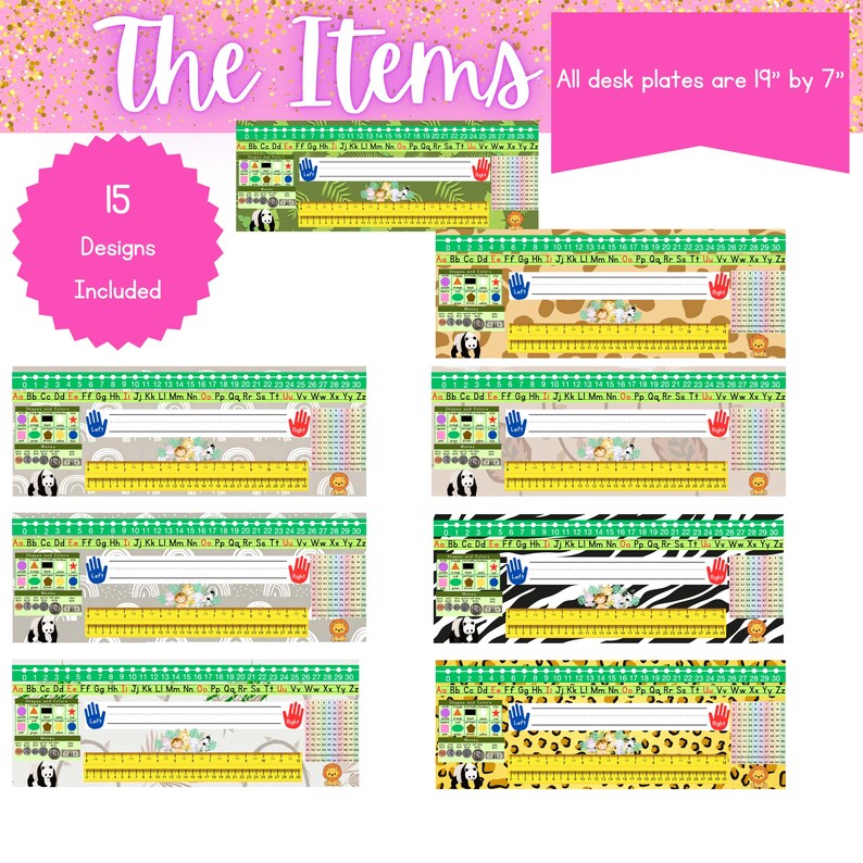 Student Desk Name Tag Printable, Desk Decoration Classroom Desk ...