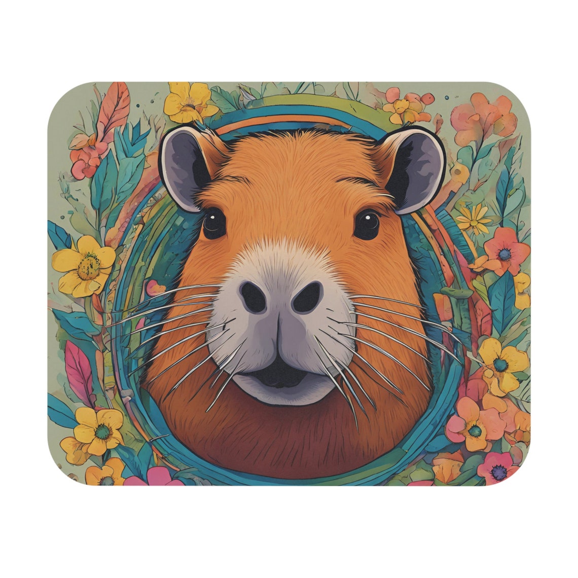 Capybara Lover Gift Mouse Pad, Capybara Gift, Cute Capybara, Capybara ...