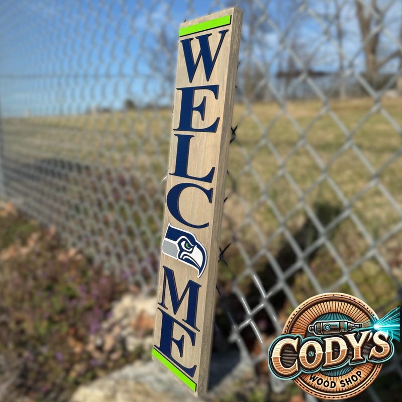 Seahawks Wood Sign - Etsy