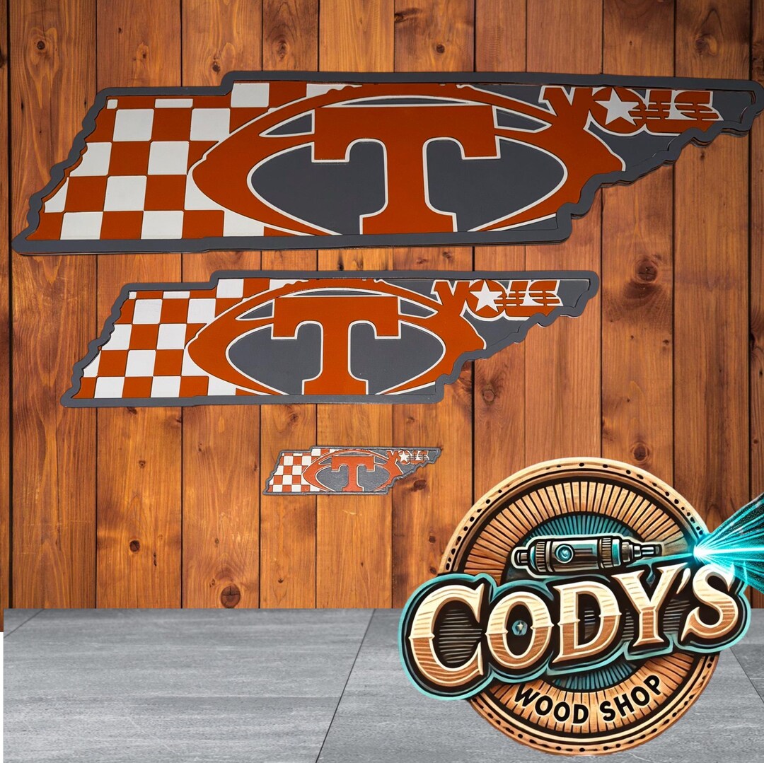 Tennessee Vols 3D Layered Wall Art, Man Cave Sign, Wood Sign, Wood ...