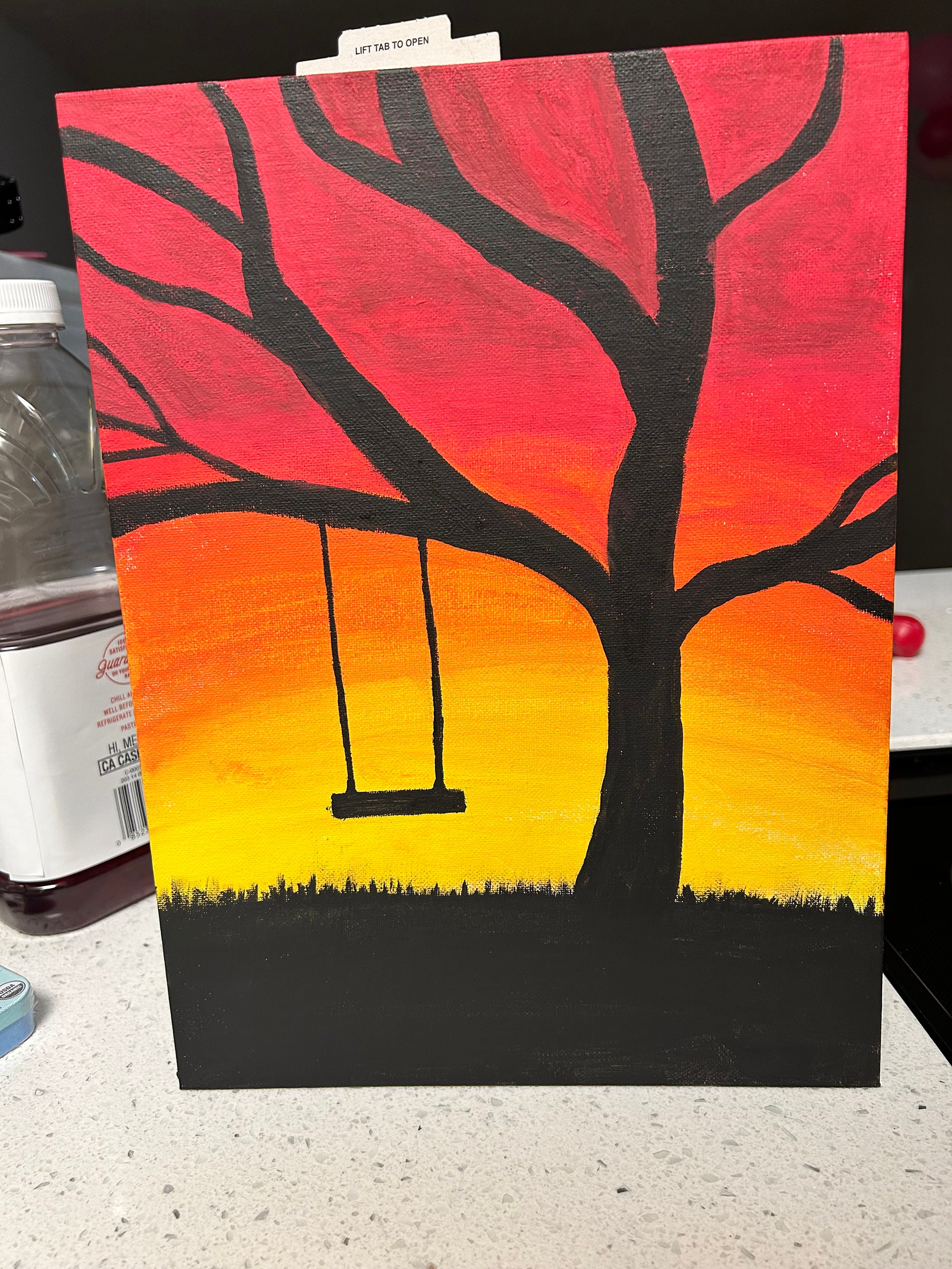 Original Sunset Canvas Painting - Etsy