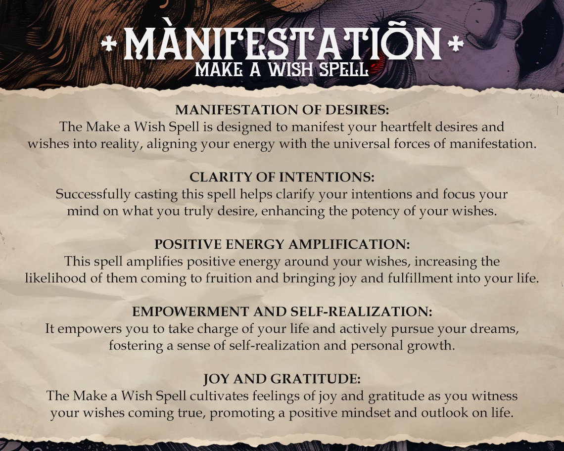 MAKE A WISH Spell Dreams to Reality Same Day Cast, Fast Spell Casting ...