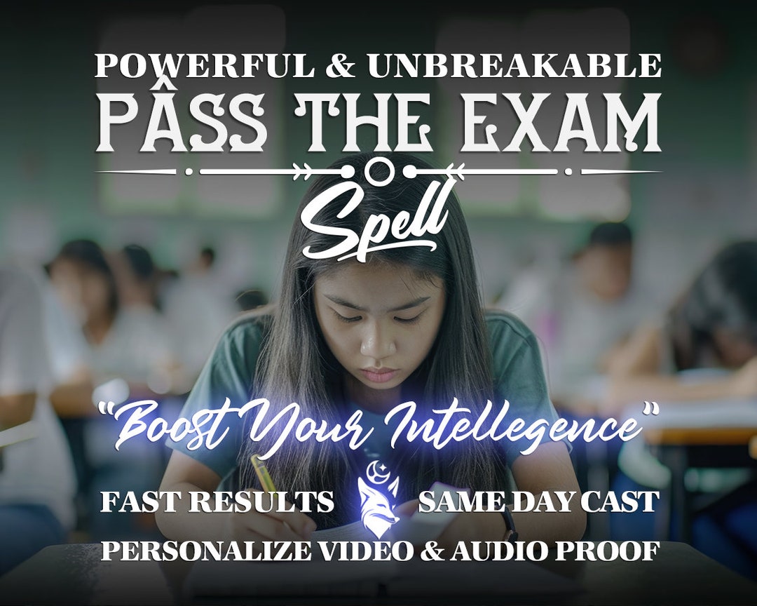 POWERFUL PASS the EXAM Spell, Studying Spells, Help With Finals, Get ...