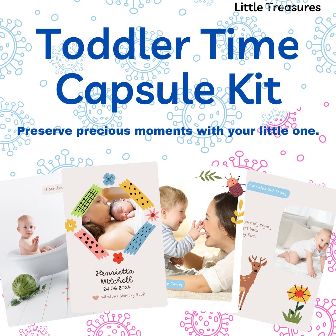 Toddler Time Capsule Kit, Baby Milestone Memory Book, Creating a Time ...