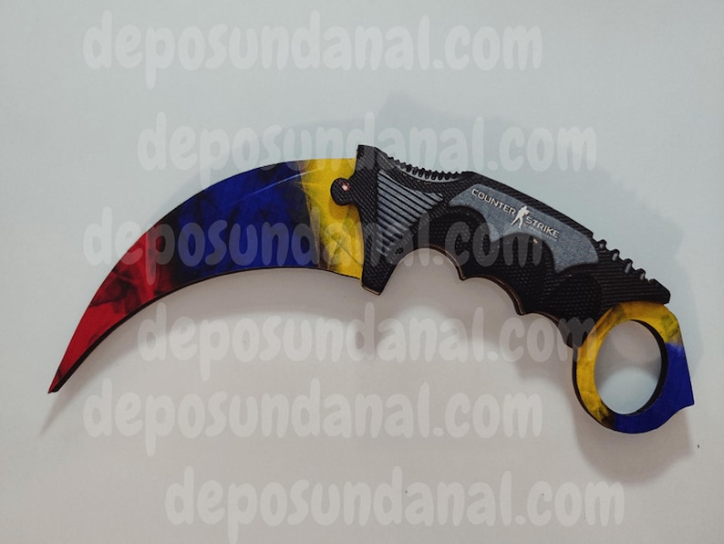Wooden Cs-go Marble-fade Karambit - Etsy
