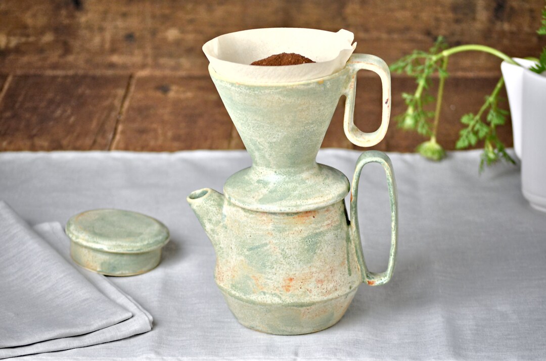 Ceramic Pour Over Coffee Drip Set, V60 01-02 Pour Over Coffee Maker ...