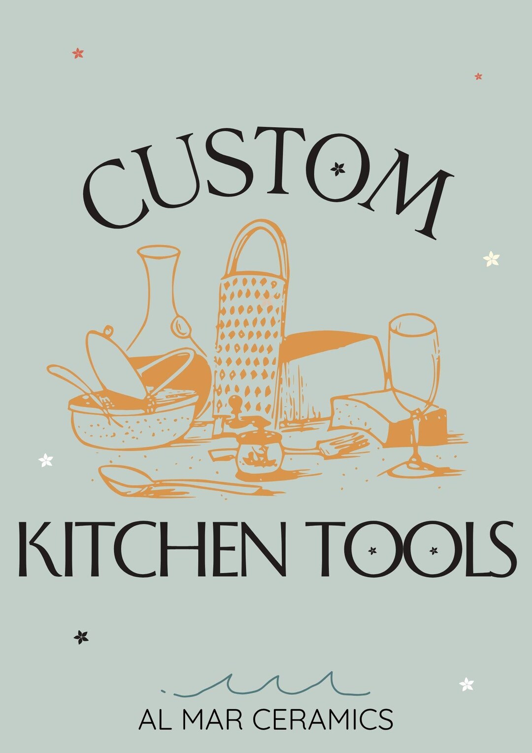 Custom Ceramic Kitchen Tool Set: Personalized Pottery Gadgets - Etsy