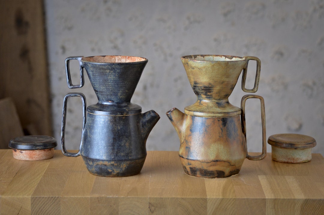 Pour Over Coffee Set With Cups, Coffee Drip Kit, V60 01 Ceramic Dripper ...