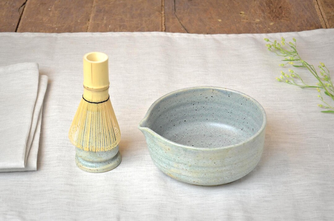 Ceramic Matcha Bowl Set, Matcha Bowl With Spout, Matcha Gift Set ...
