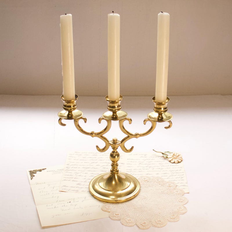 Brass Candlesticks - Etsy
