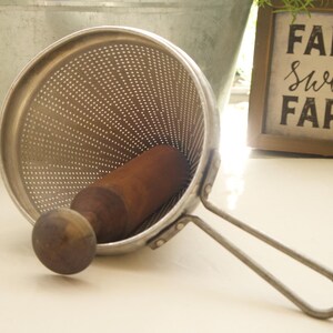 Vintage Sieve and Pestle | Vintage Kitchen Utensils Chinois Food Mill ...