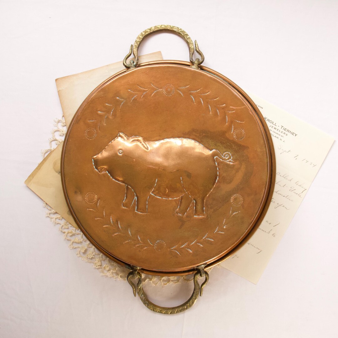 Vintage Copper Pig Mold Pan | Vintage Copper Mold Vintage Pig Decor ...
