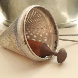 Vintage Sieve and Pestle | Vintage Kitchen Utensils Chinois Food Mill ...