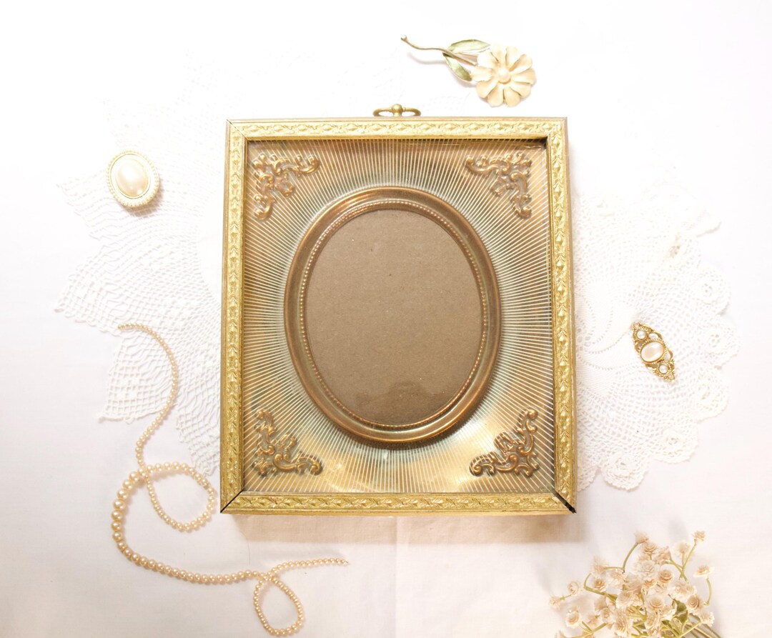 Vintage Shadow Box Frame | Vintage Decor Hollywood Regency Mid-century ...