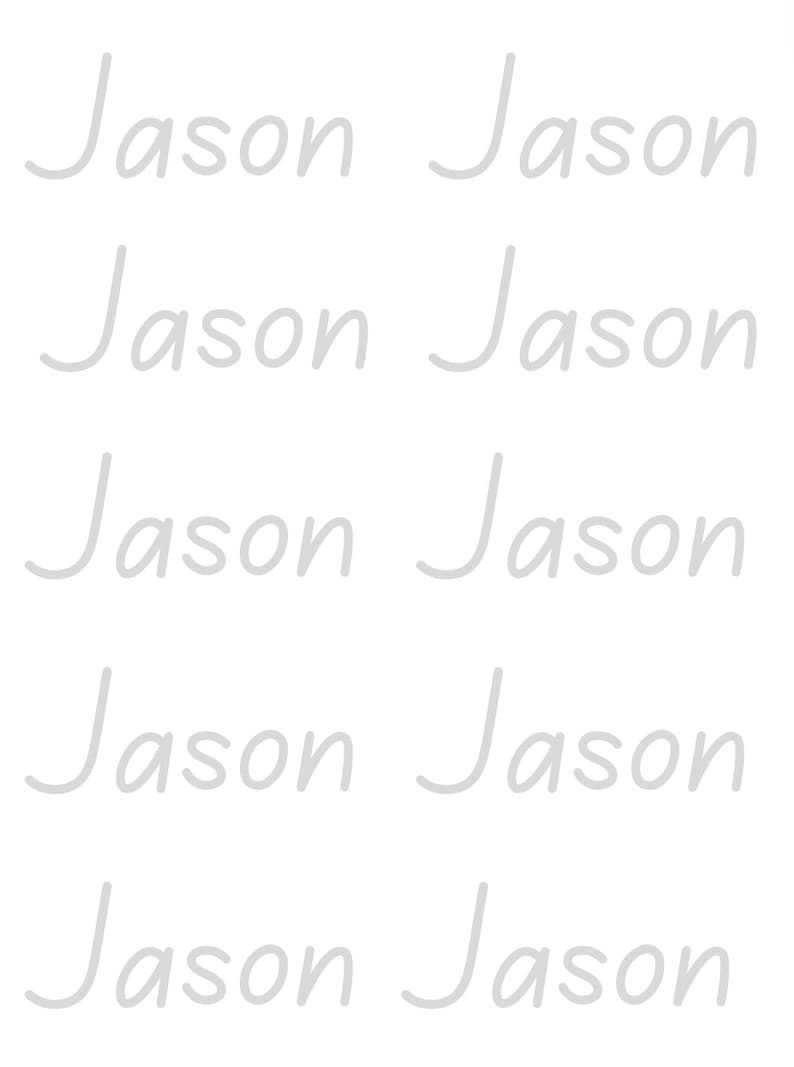 Printable Name Tracing Templates - Etsy