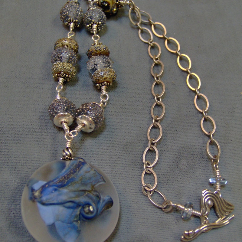 Lampwork Bead Necklace - Etsy