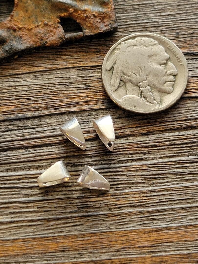 Sterling Silver Locking Bails-sterling Silver Bails-charm Bail-pendant ...