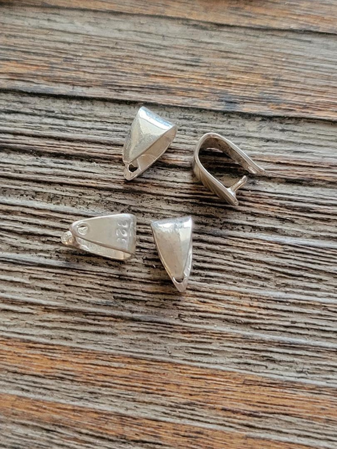 Sterling Silver Locking Bails-sterling Silver Bails-charm Bail-pendant ...