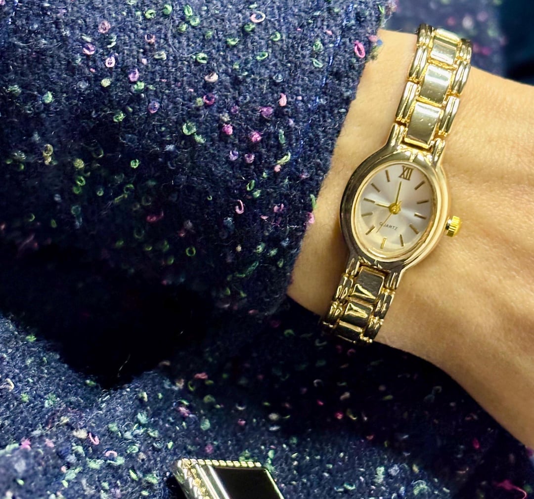 Womens Wrist Watch,vintage Women's Watch,gold Colour Small Watch,round ...