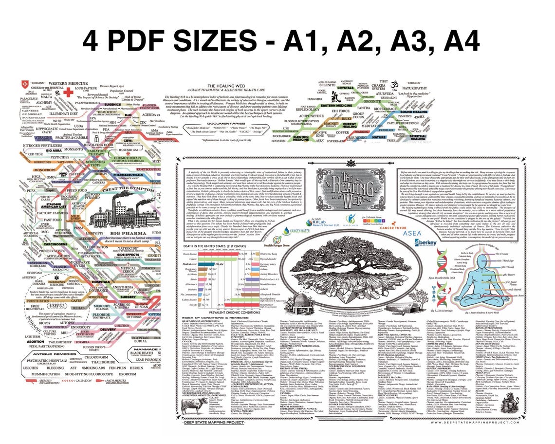 Healing Web, the Healing Web Map - Etsy