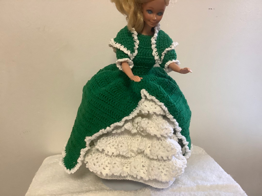 Colonial Gown With Shawl in Crochet for 11.5” Doll - Etsy