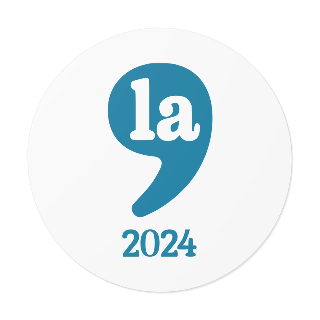 Comma-la Sticker in 4 Sizes white, Comma La Harris 2024 Sticker, Vote ...