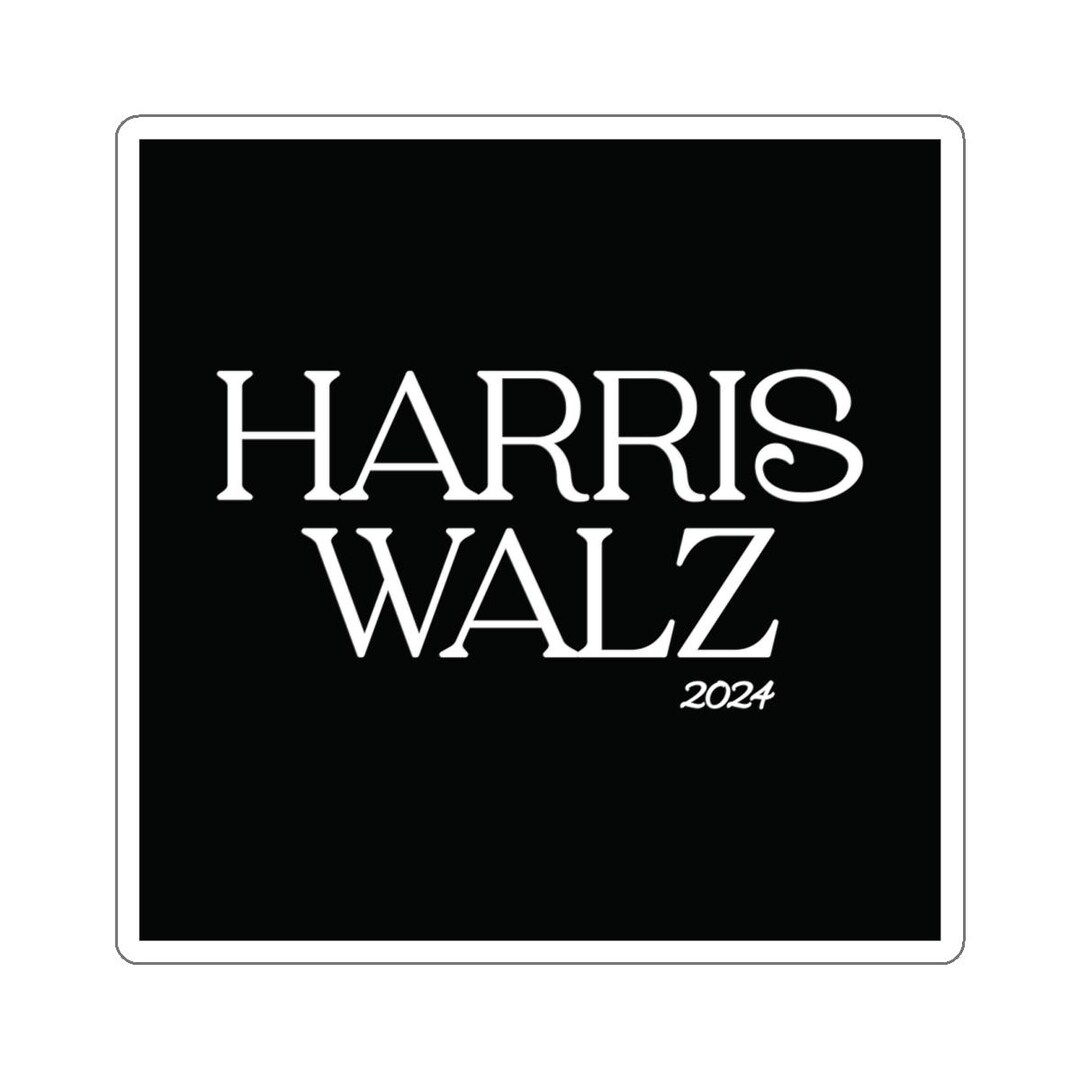 Harris Walz Sticker Multiple Sizes black, Kamala Harris Tim Walz for ...