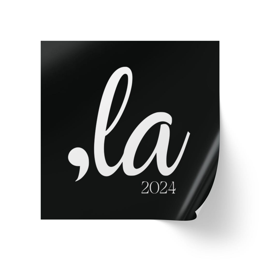 Commala Sticker Pack black, Kamala Harris Sticker Roll, Kamala Comma ...