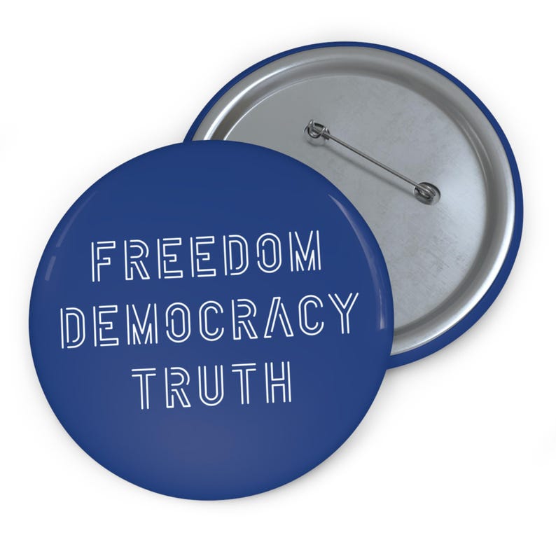 FDT Anti-trump Pin: Freedom, Democracy, Truth - Subtle Protest Activist ...
