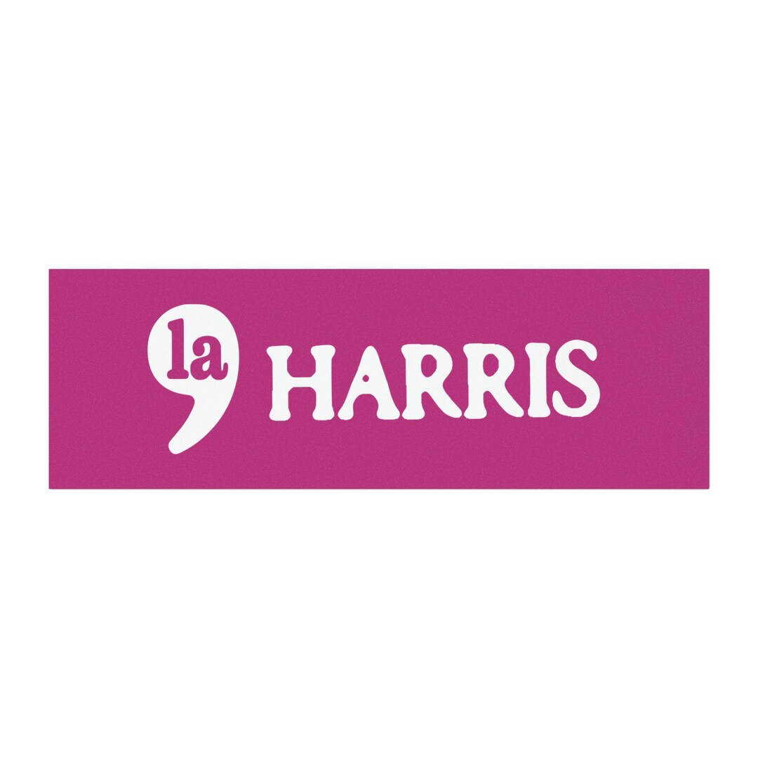 Commala Car Magnet, Kamala Harris Car Magnet, Comma La Temp Bumper ...
